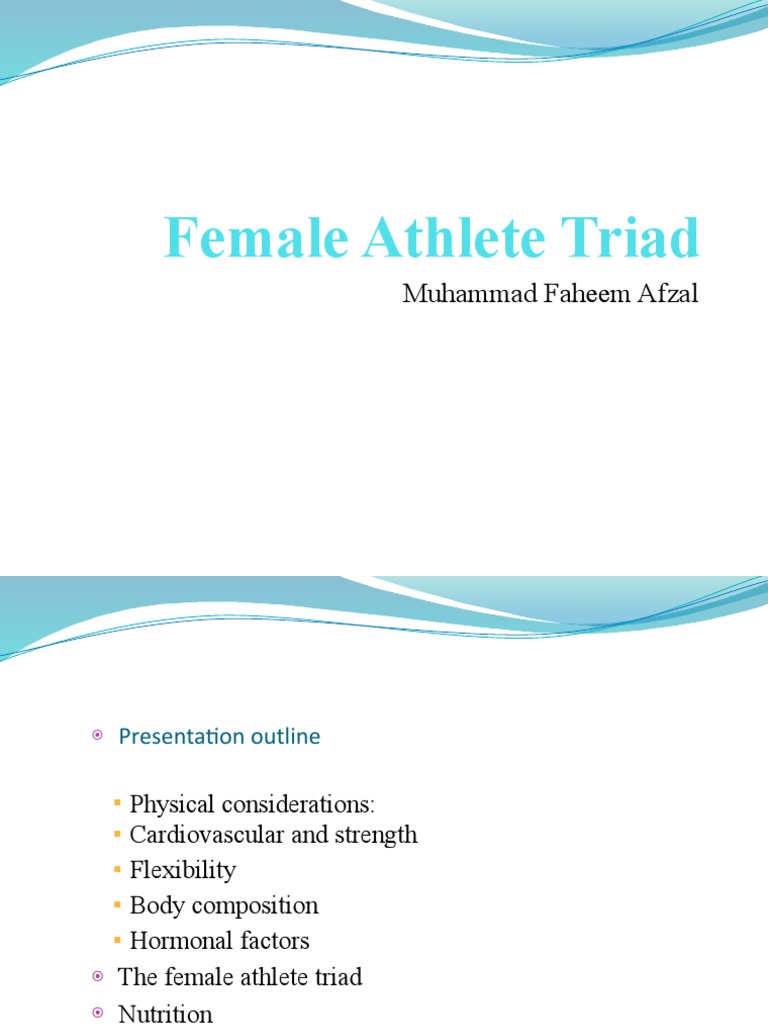 Female Athlete Triad | PDF | Osteoporosis | Medical Specialties