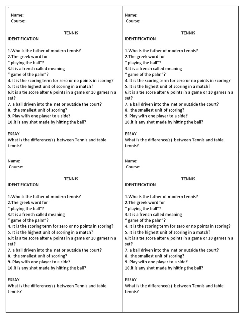 Pe, Quiz | PDF | Summer Sports | Summer Olympic Games