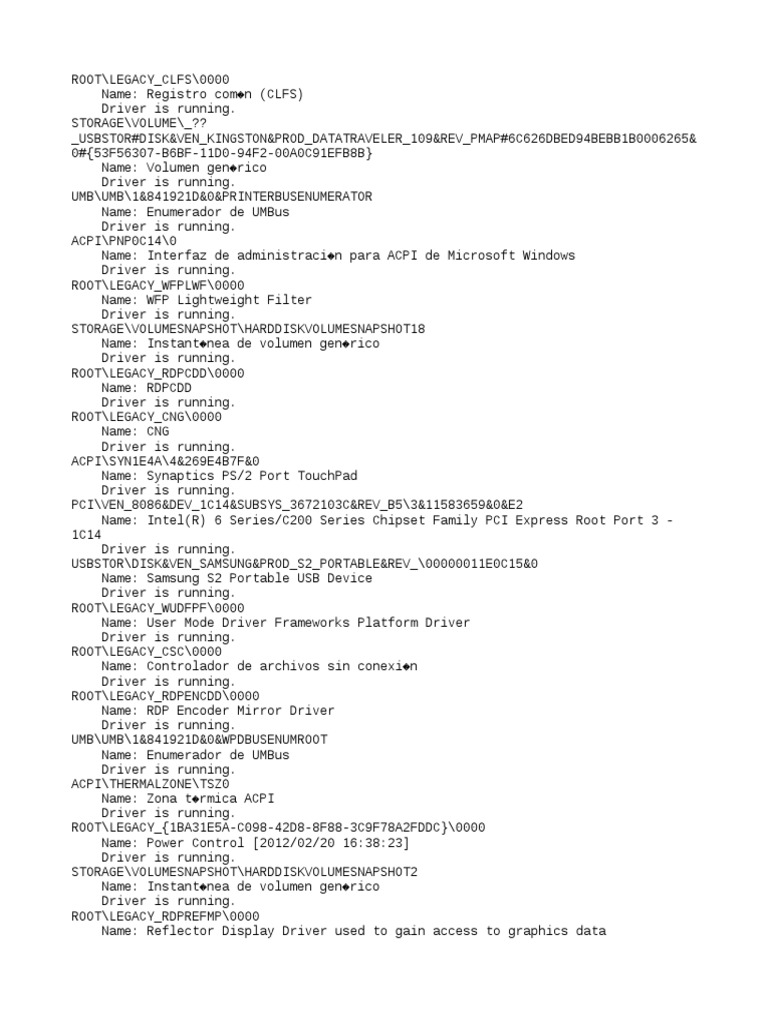 Device Driver Status Report | PDF | Device Driver | Usb