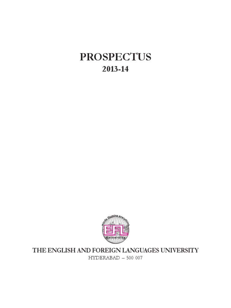 Main Prospectus - 2013-14 Final 24-07-2013 PDF | PDF | Master Of Arts ...