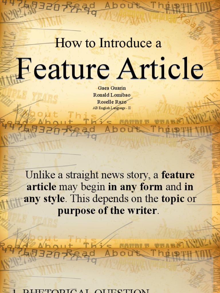 Creative Feature Article Titles | PDF | Ramadan