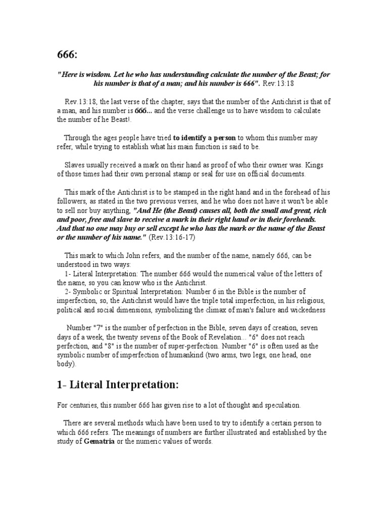 6661 | PDF | Number Of The Beast | Greek Alphabet