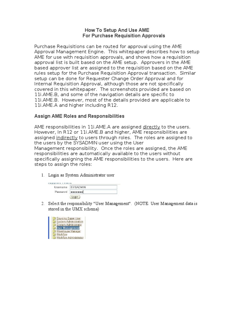 AME Purchase Requisition Approval-WhitepaperC | PDF | Database ...