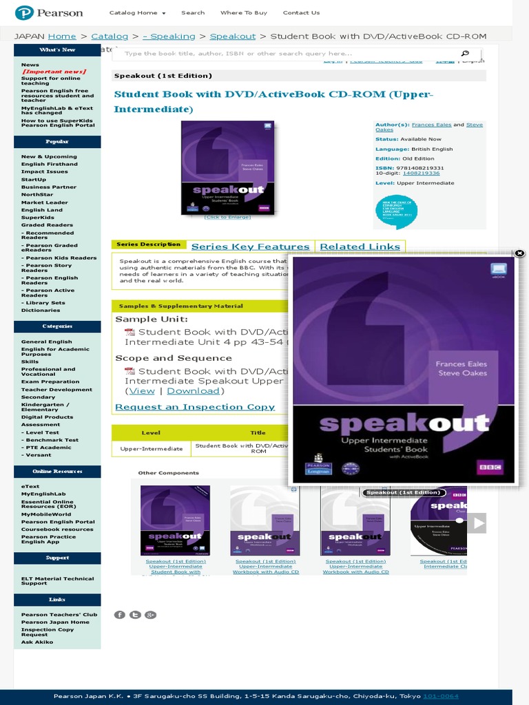 Speakout - Student Book With DVDActiveBook CD-ROM (Upper-Intermediate ...