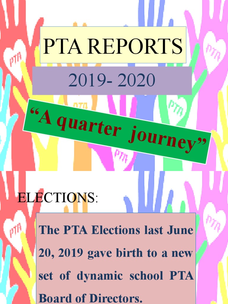 Pta Reports: "A Quarter Jo Urney" | PDF | Government | Social Institutions