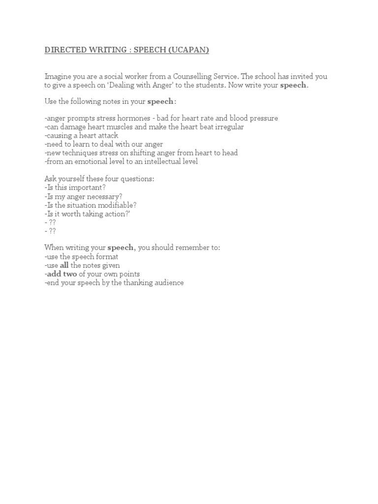 Directed Writing - 3.4.20 | PDF