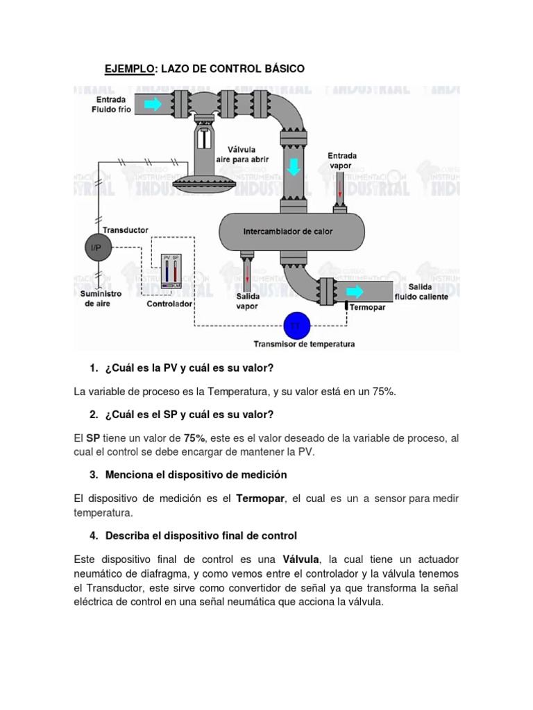 Lazo de Control Básico en Procesos | PDF