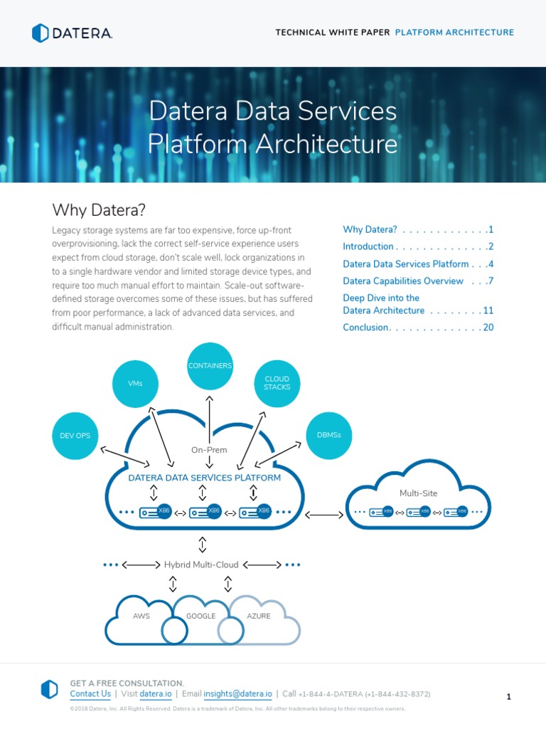 Datera Data Services Platform Architecture | PDF | Encryption ...