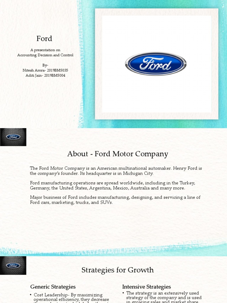 Ford Motor Company Value Chain Analysis | PDF | Ford Motor Company ...
