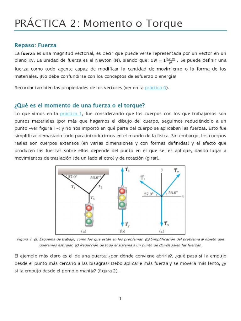 Momento y Torque en Física | PDF | Vector Euclidiano | Fuerza