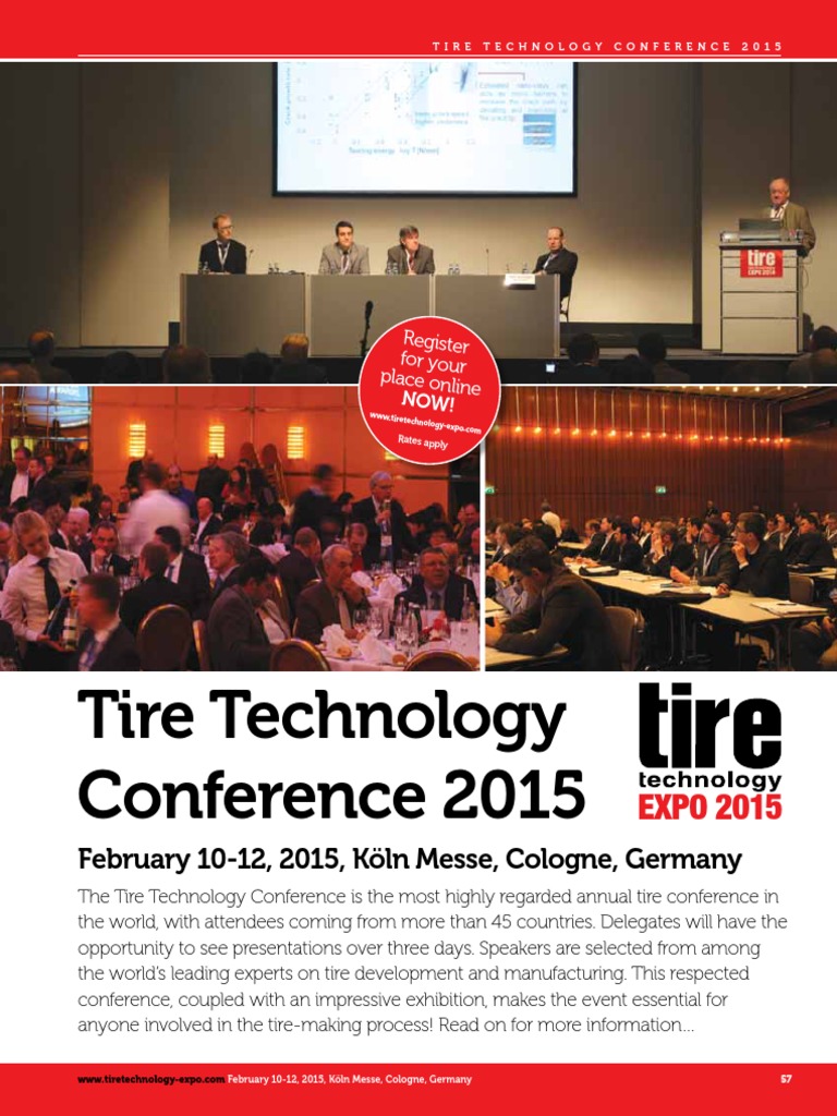 Tire Technology Conference 2015: EXPO 2015 | PDF | Tire | Chemicals