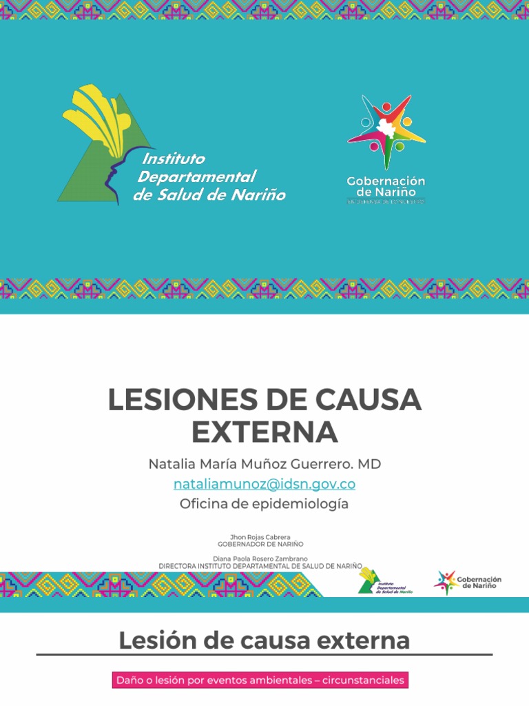 Lesiones de Causa Externa | PDF