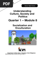 UCSP Q1 Module 5 Socialization | PDF | Socialization | Identity (Social ...