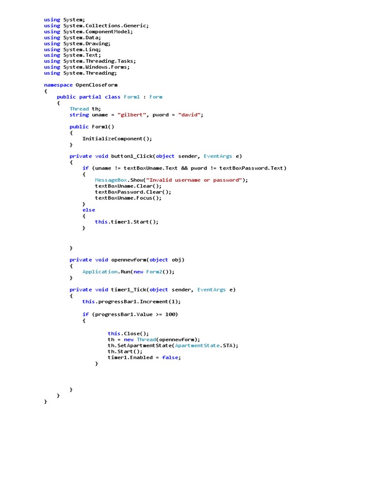 Form1 Form Thread: Using Using Using Using Using Using Using Using Using Using Namespace Public ...