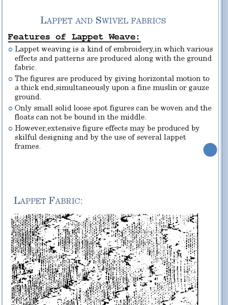 Lappet Weave: Definition and Features | PDF | Home & Garden