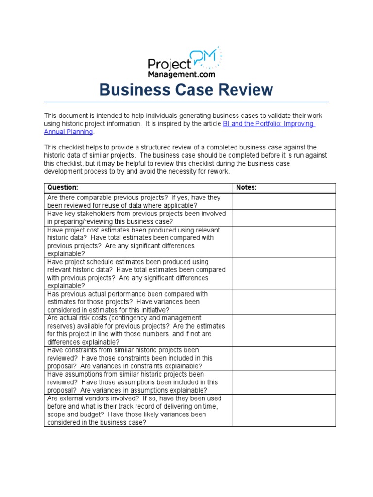 Business Case Review | PDF | Economies | Business