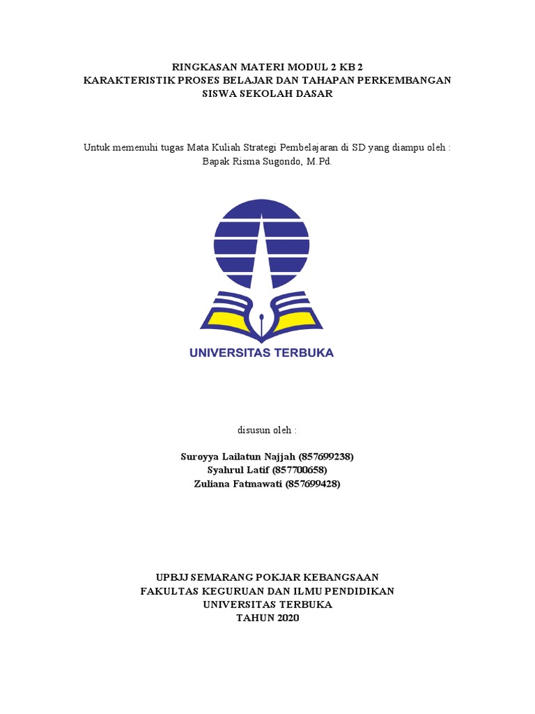 RINGKASAN Modul 2 KB 2 Klp. 6 | PDF