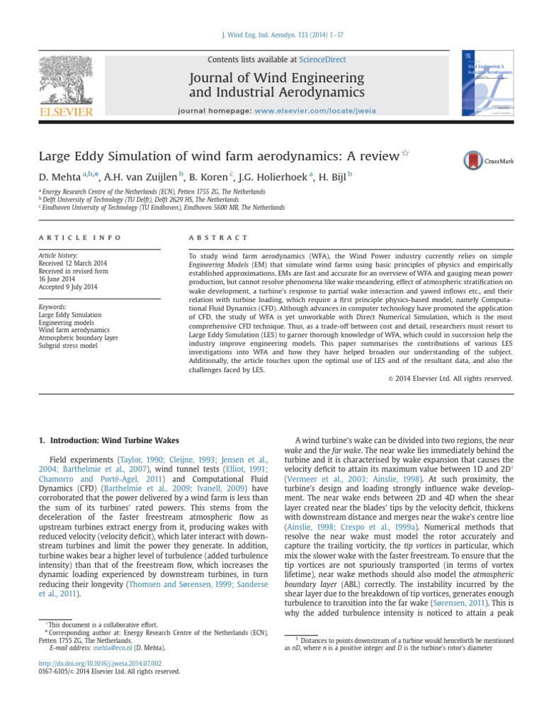 Journal of Wind Engineering and Industrial Aerodynamics | PDF ...