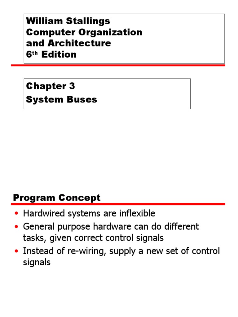 William Stallings Computer Organization and Architecture 6 Edition System Buses | Download Free ...