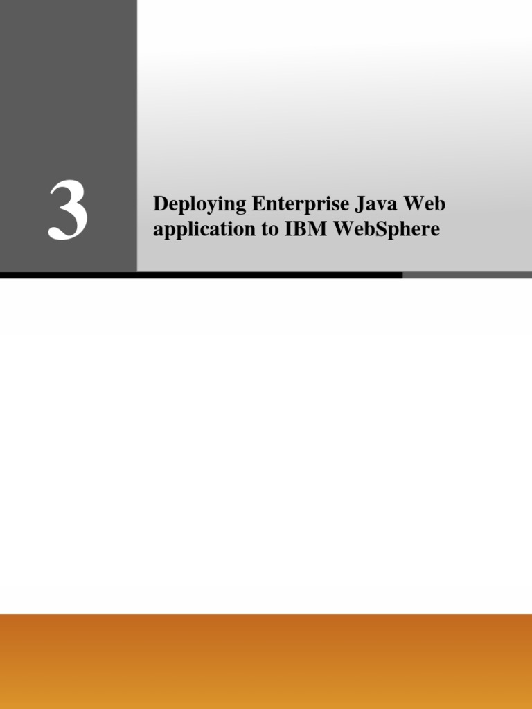 Deploying Enterprise Java Web Application To Ibm Websphere | PDF | Java (Programming Language ...