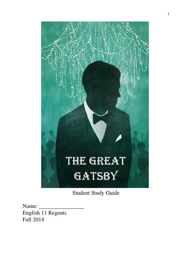 Great Gatsby Student Study Guide | PDF | History | Young Adult