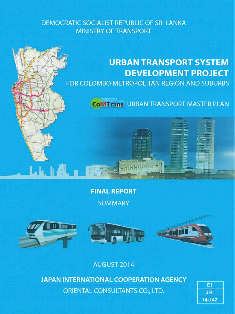ComTrans Study by JICA Report | PDF | Public Transport | Traffic Congestion