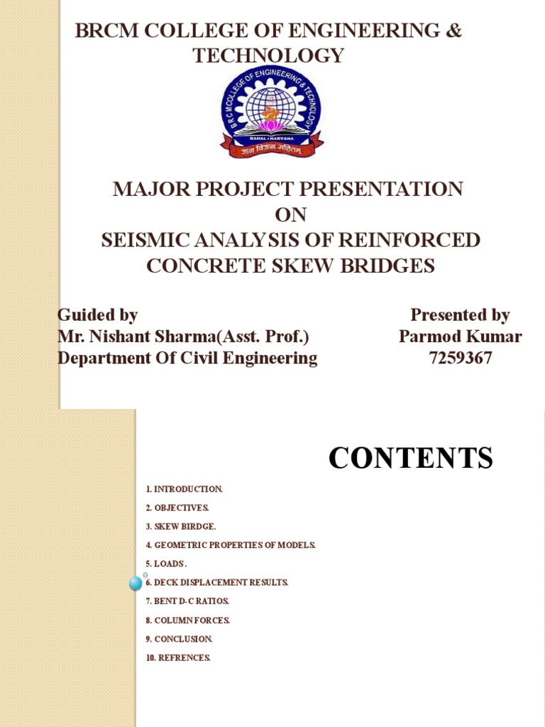 BRCM College of Engineering & Technology | PDF | Bridge | Earthquake Engineering