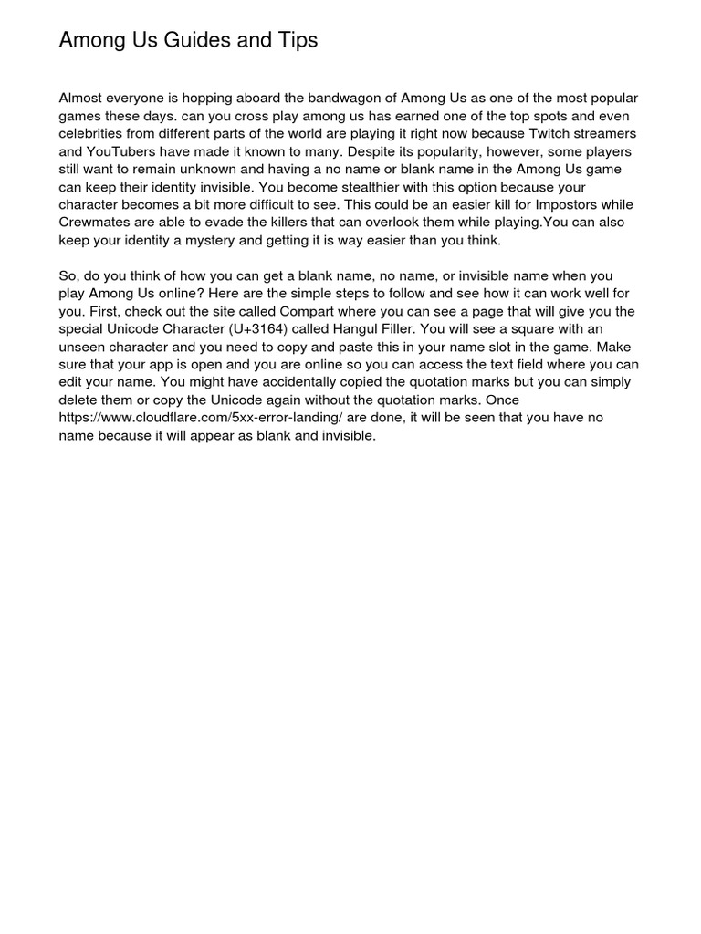 Among Us Reviewswdcnm PDF | PDF | Social Science