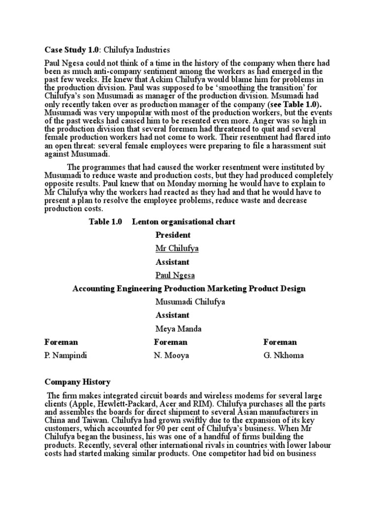 Assignment Case Study - 141020 F | PDF | Supervisor | Employment