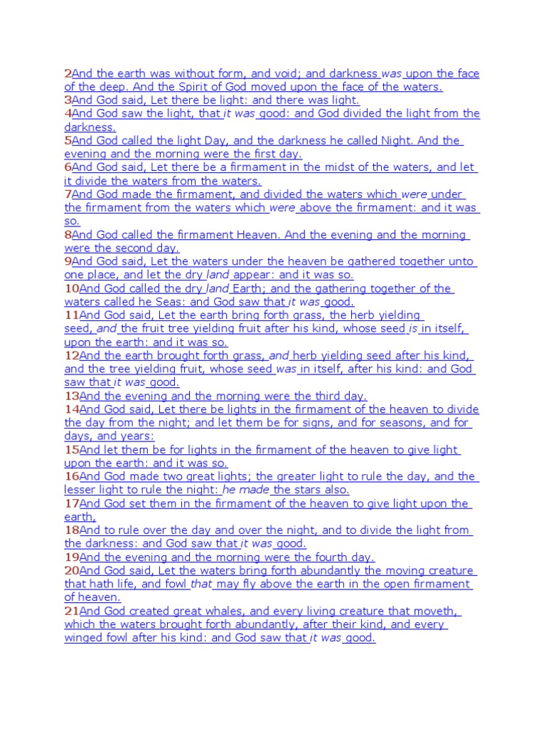 Without Form and Void | PDF | Heaven | Seed