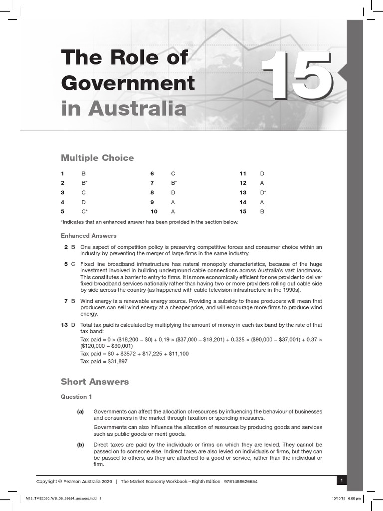 In Australia: The Role of Government | PDF | Government Spending ...