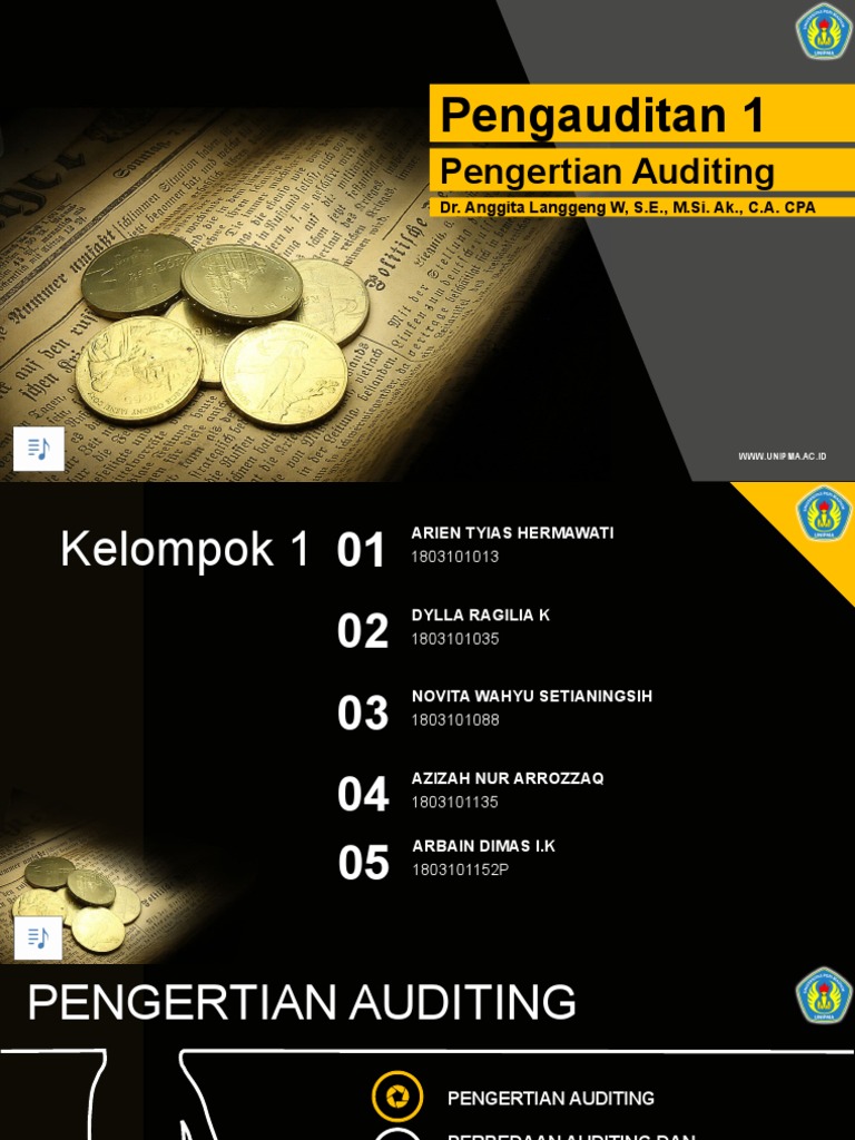 1 Kelompok 1 PPT Auditing Done | PDF