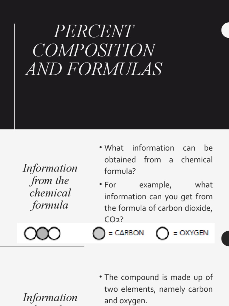 Percent Composition and Empirical Formulas | PDF | Mole (Unit ...