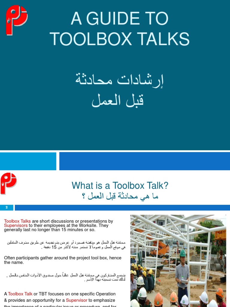 A Guide To Toolbox Talks | PDF | Hazards | Risk