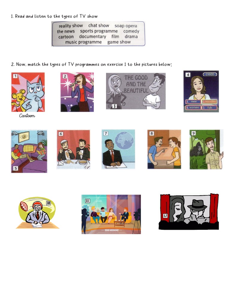 TV Show Types and Exercises Guide | PDF | History