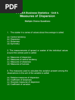 MCQs Unit 4 Correlation and Regression | PDF | Errors And Residuals | Correlation And Dependence