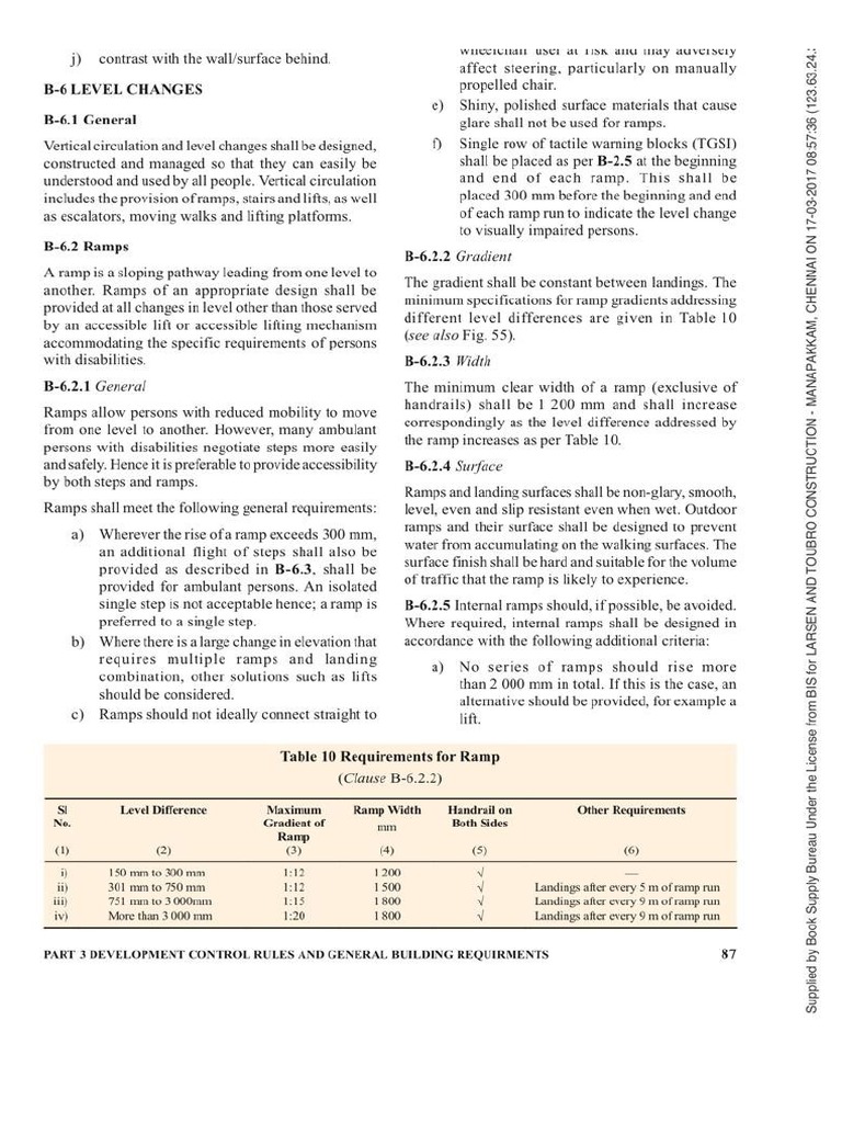 NBC Ramp Guidelines | PDF