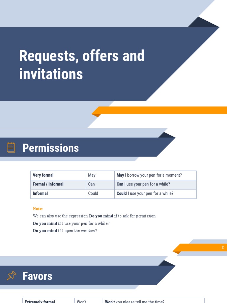 Requests, Offers and Invitations | PDF | Language Arts & Discipline ...
