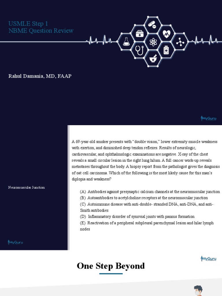 USMLE Step 1 NBME Question Review: Rahul Damania, MD, FAAP | PDF ...