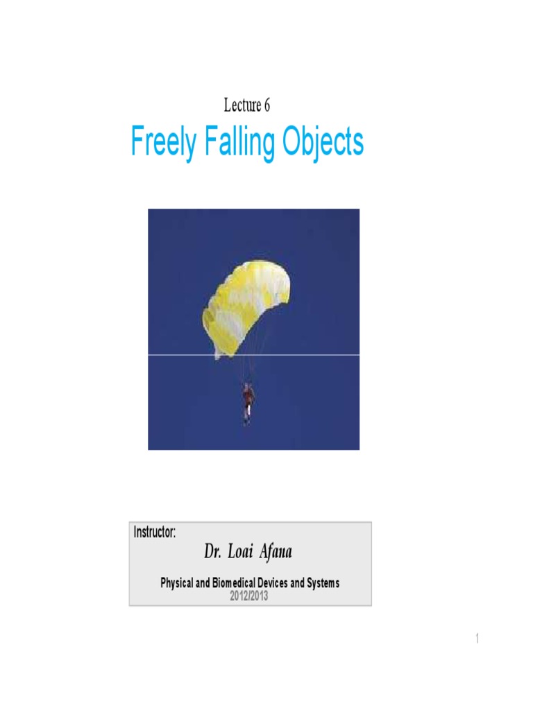 06 Freely Falling Objects | PDF | Gravity | Acceleration
