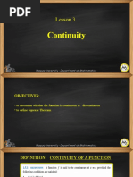 Module 1 Limits and Continuity | PDF | Continuous Function | Function ...