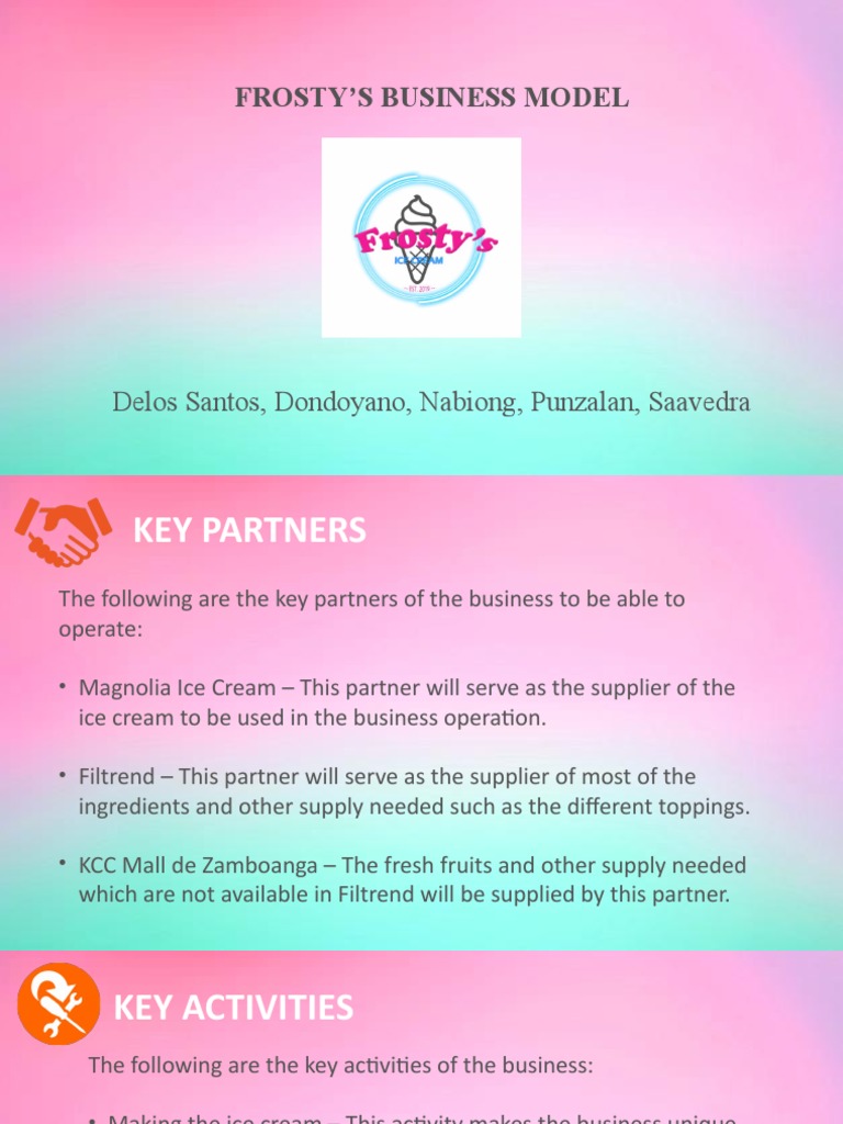 Frosty's Ice Cream Business Model Overview | PDF