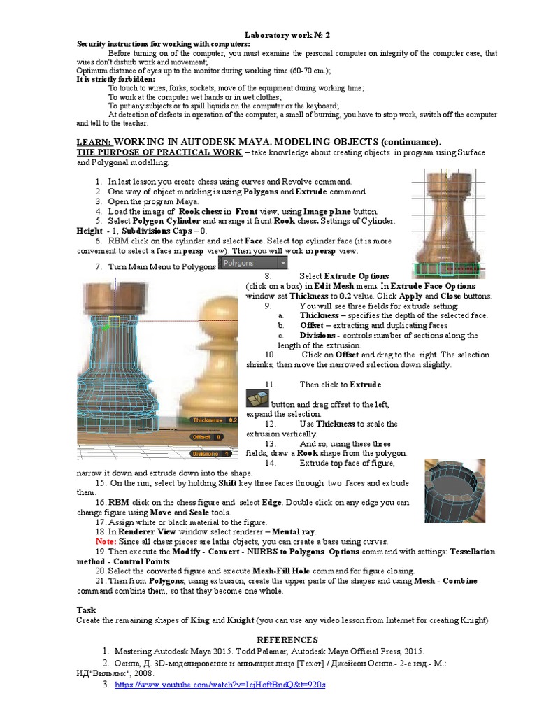 Maya Lab 2 | PDF | Extrusion | Computing And Information Technology