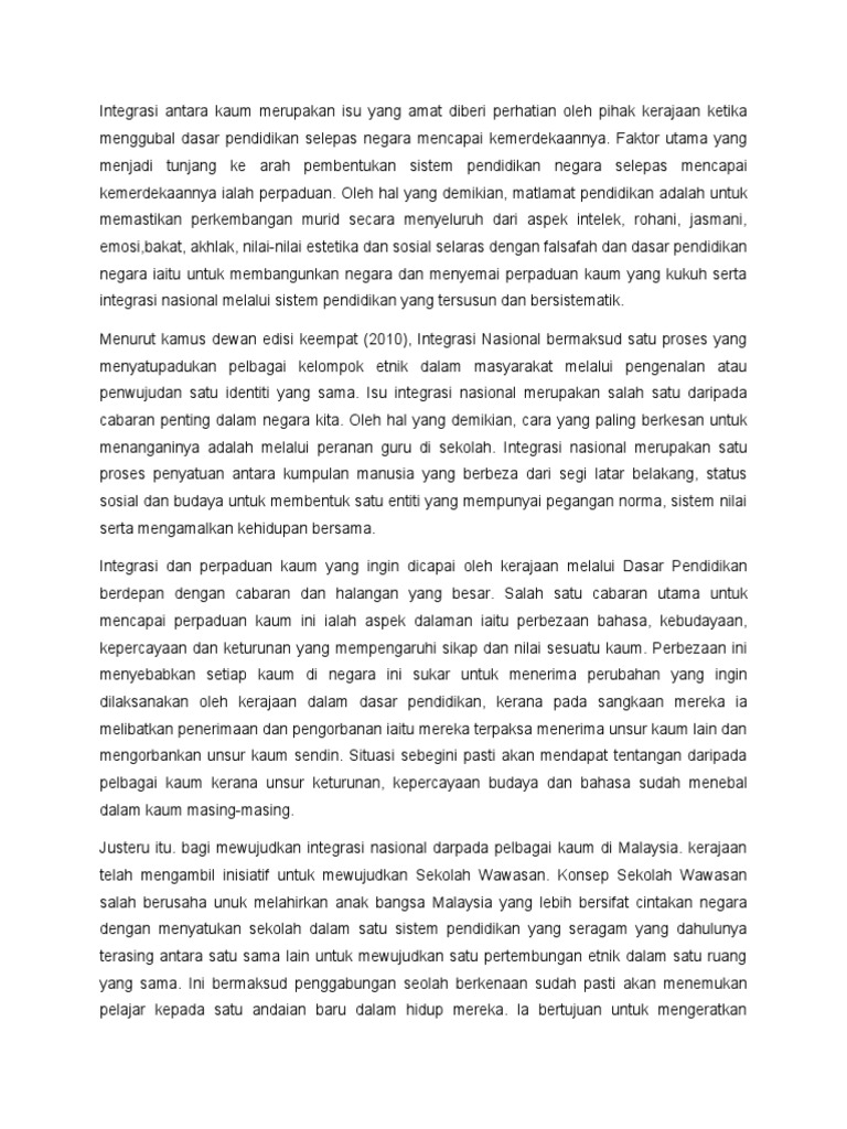 Isu-Isu Semasa Integrasi Nasional | PDF
