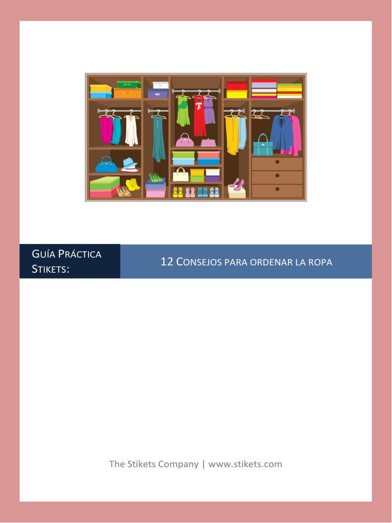 12 Consejos para Ordenar La Ropa PDF | PDF | Ropa | Mueble