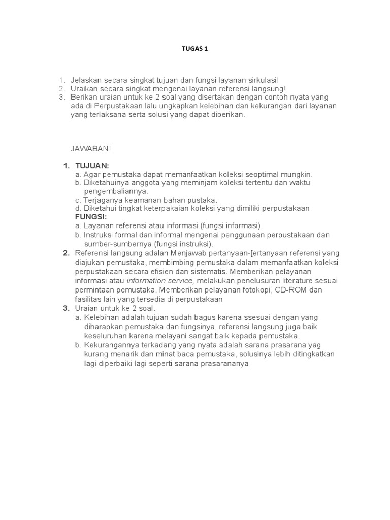 Layanan Sirkulasi dan Referensi Perpustakaan | PDF | Kajian Bahasa Asing | Sains & Matematika