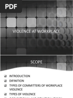 NIOSH Types of Workplace Violence | PDF