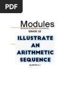 Math10 - q1 - Mod2 Arithmetic Sequence v2.2 | PDF | Numbers | Mathematics