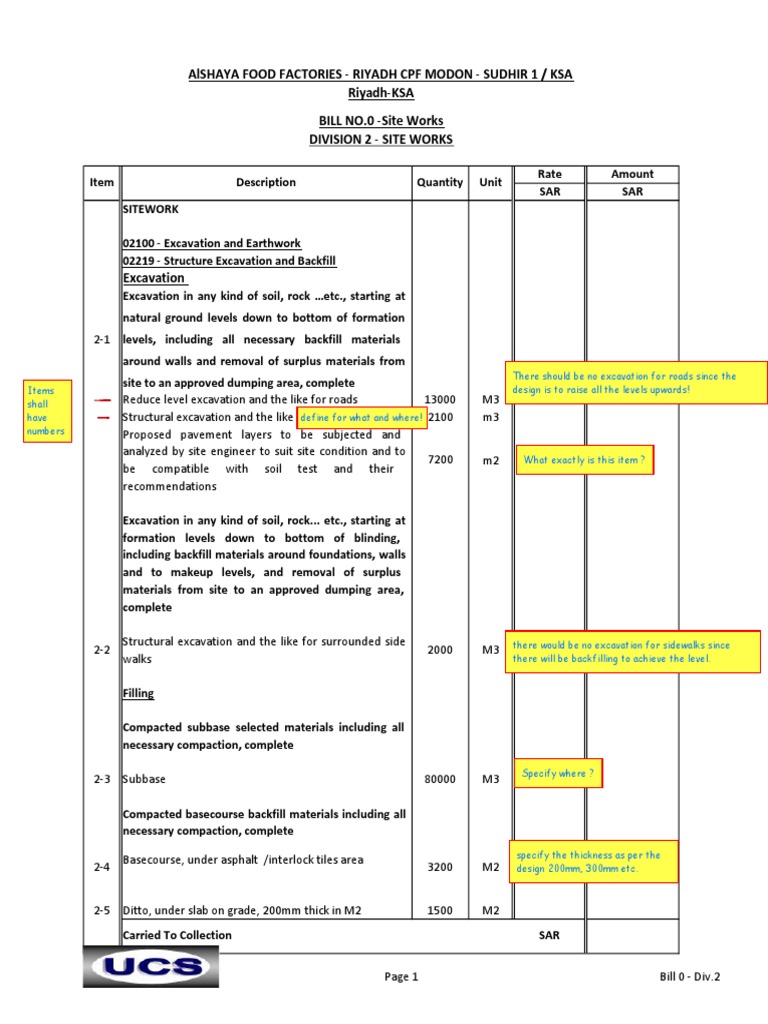 External Works Section 01 | PDF | Concrete | Masonry