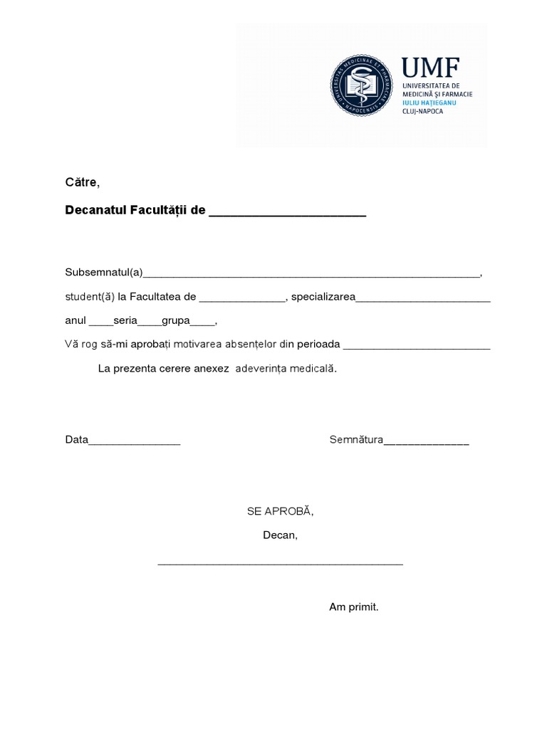 Cerere Absente Model PDF | PDF